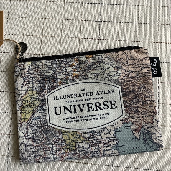typo | Office | Typo Pouch Universe World Map Campus Pencil Case Nwt ...
